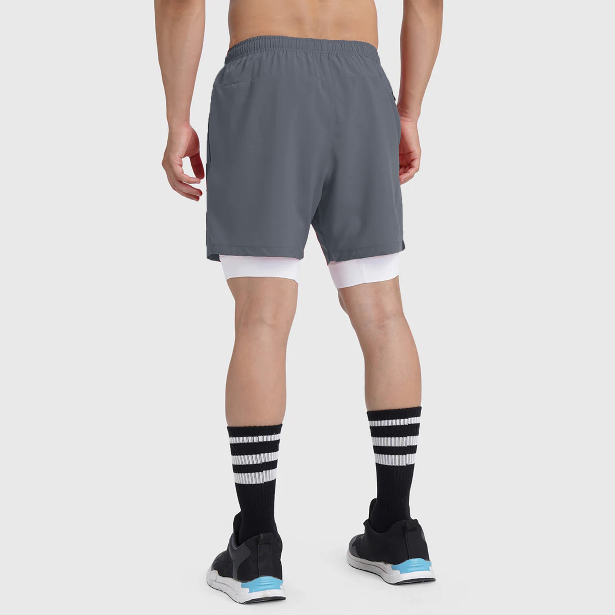 2-IN-1 Hybrid Hustle Shorts (Grey) – STANXE